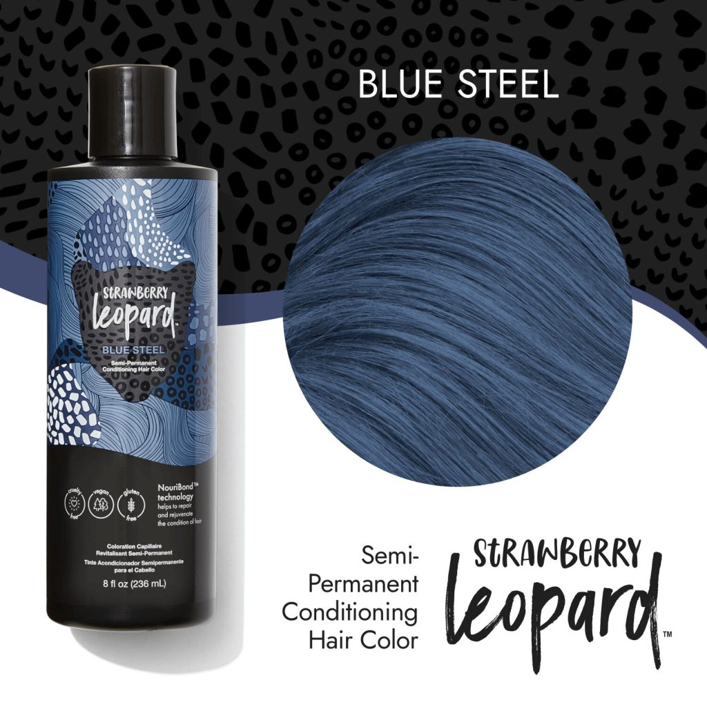 Strawberry Leopard Blue Steel - Strawberry Leopard